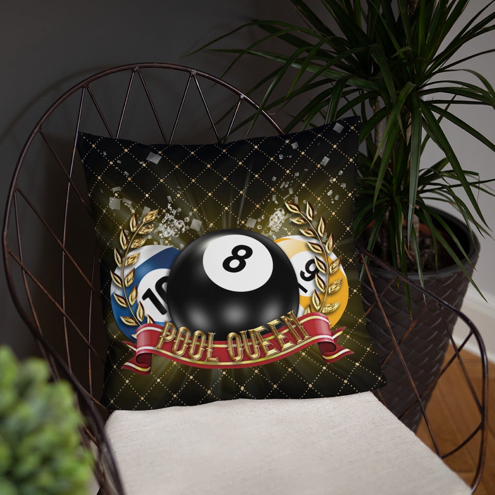 Pool Queen Pillow | Miss Cue, LLC